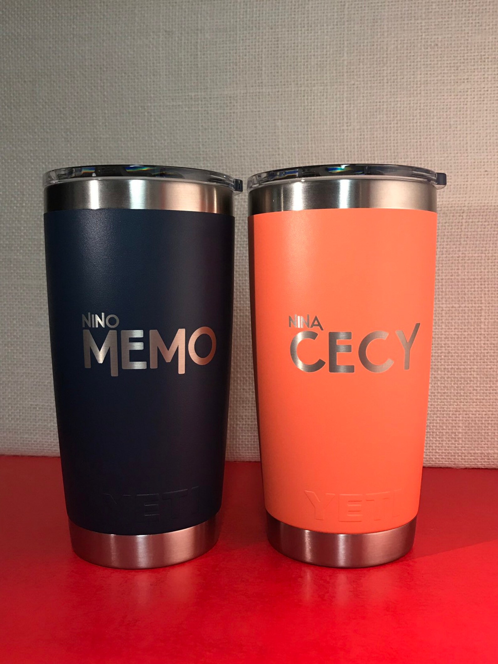 REAL YETI 20 Oz. Laser Engraved Black Stainless Steel Yeti Rambler ...
