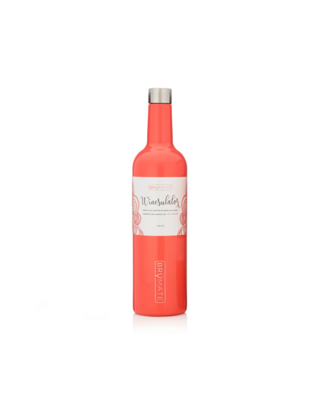 Engraved Coral WINESULATOR™ by Brümate | Coral | Laser Engraved ...