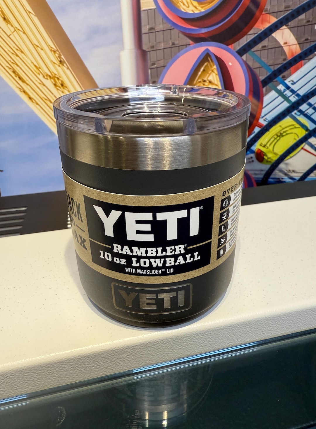 REAL YETI 10 Oz. Laser Engraved Charcoal With Mag Slider Lid Stackable ...