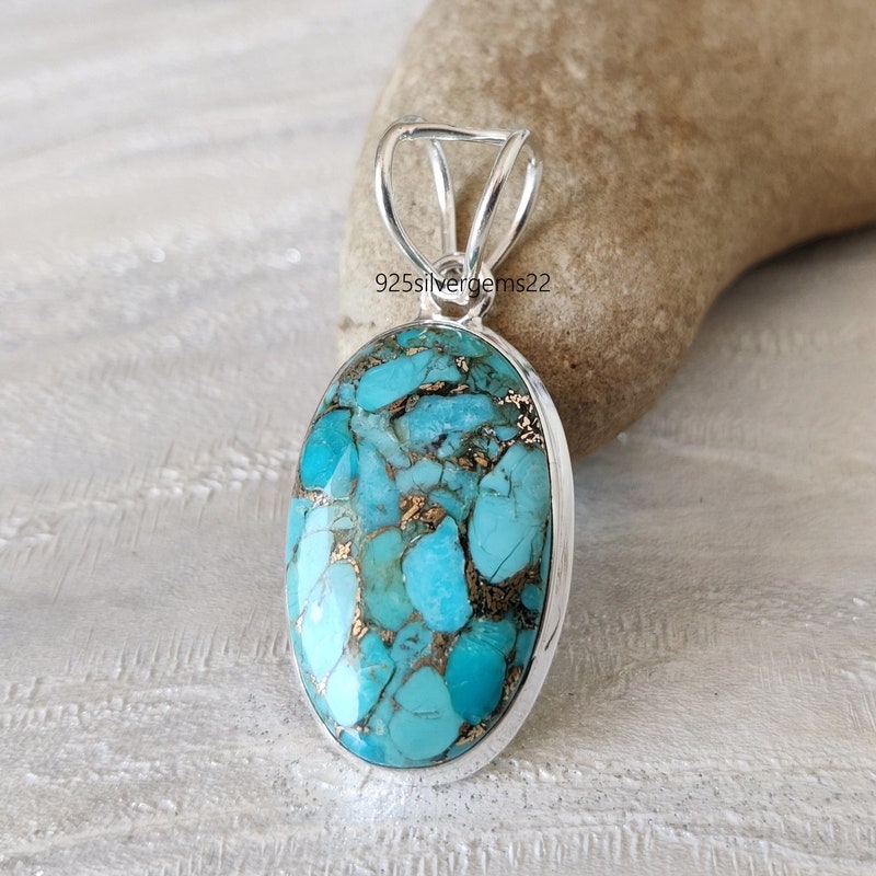 Turquoise Pendant - Etsy