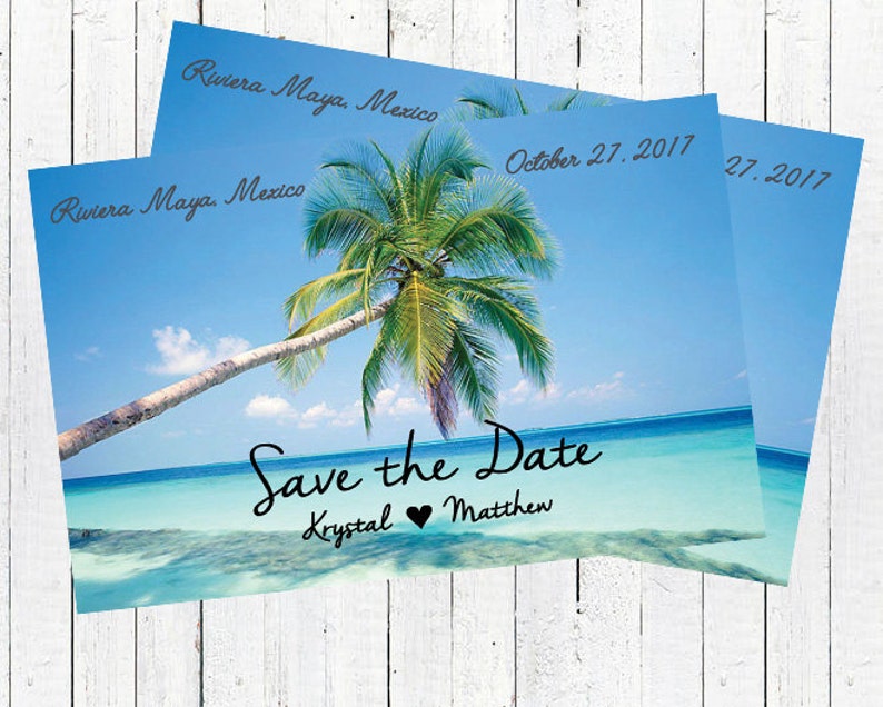 Destination Wedding Save the Date Set Printable Card and | Etsy