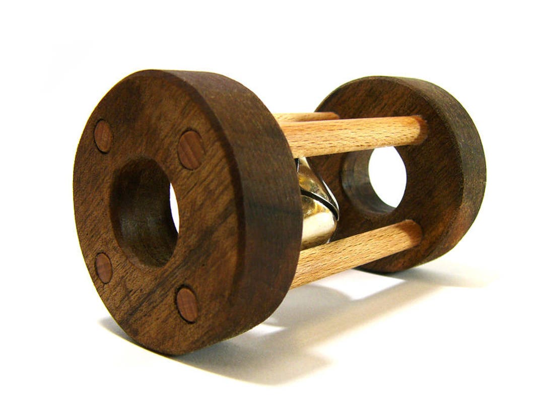 Montessori - Bell Roller - Wooden Baby Toy - Etsy