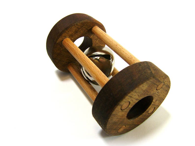 Montessori - Bell Roller - Wooden Baby Toy - Etsy