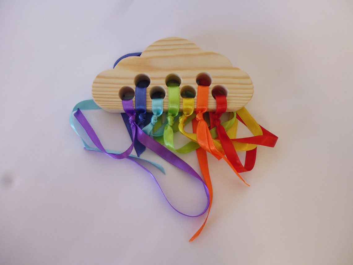 Rainbow Cloud Wood - Etsy