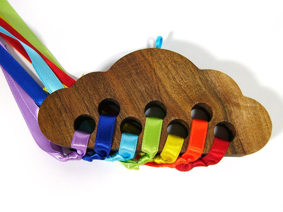 Rainbow Cloud Wood - Etsy
