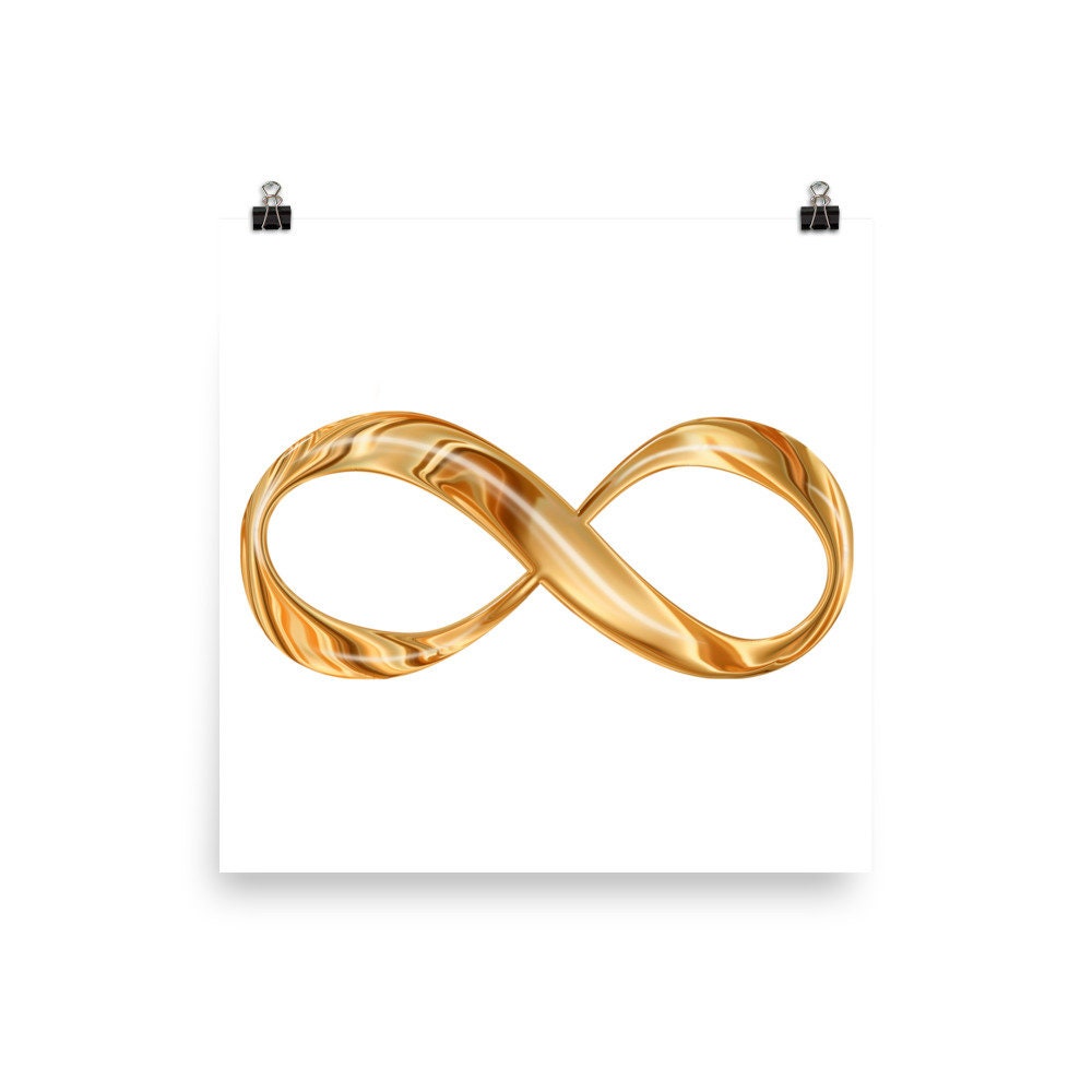 Infinity Art Symbol. Premium Luster Photo Paper Poster in | Etsy
