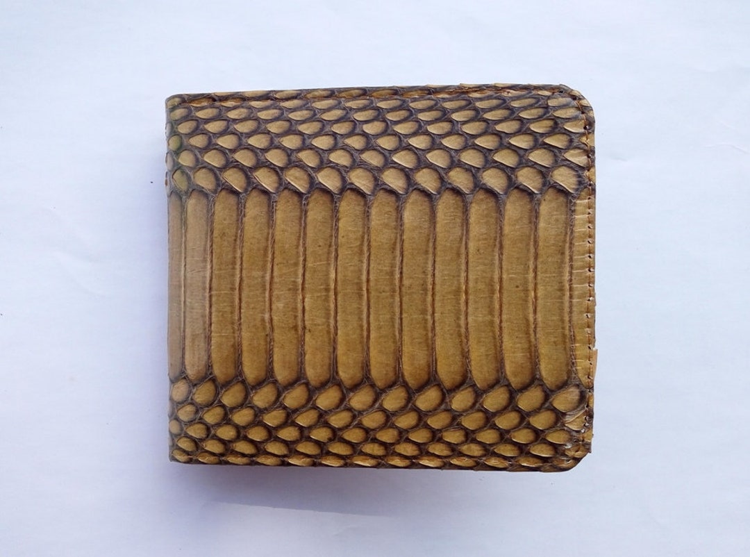 Genuine Real Snake Skin Leather Men's Bifold Wallet Handmade - Etsy