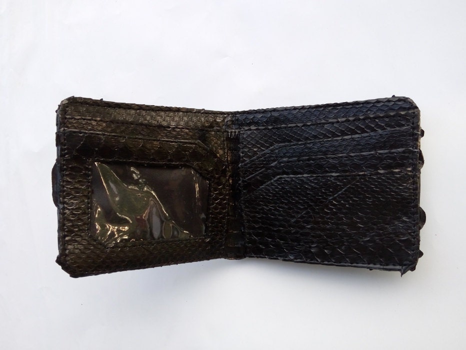 Genuine Real Phyton Snake Skin Leather Men's Bifold Wallet - Etsy
