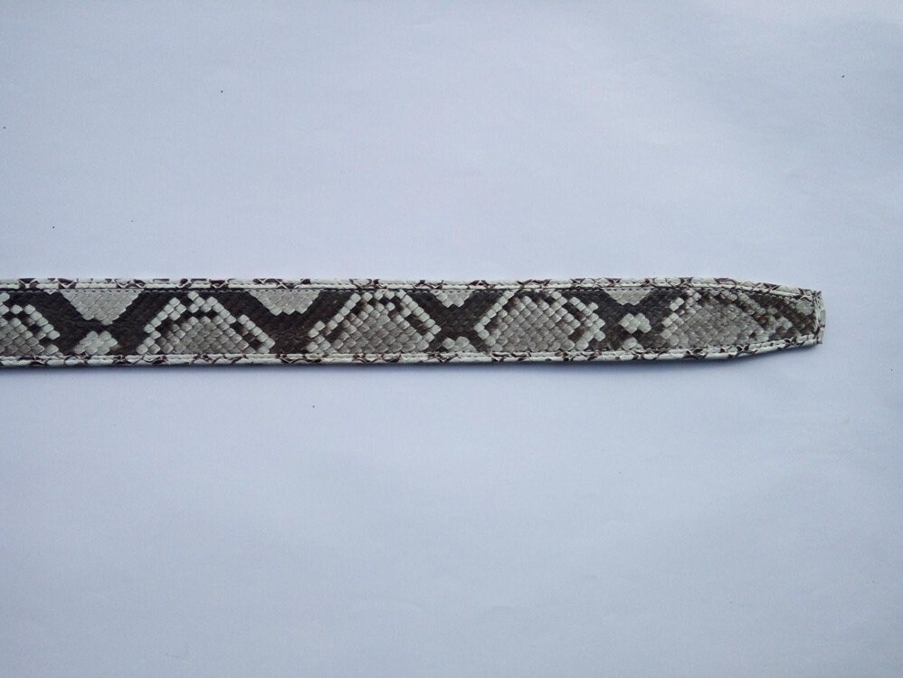Genuine Real Snake Skin Leather Men's Belt Handmade - Etsy