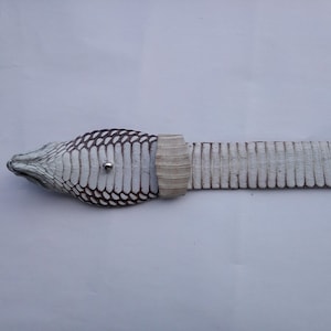 Genuine Real Cobra Snake Skin Leather and Head Belt Handmade - Etsy