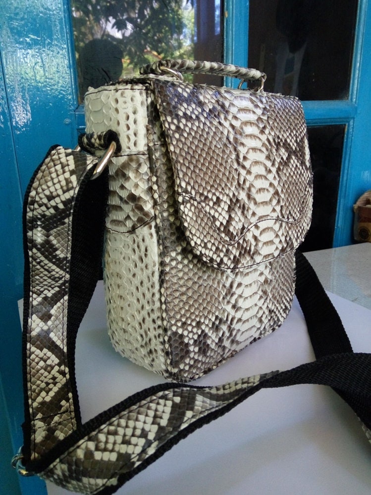 Free Shipping Men Sling Bag Genuine Python Snake Skin Handmade - Etsy Australia
