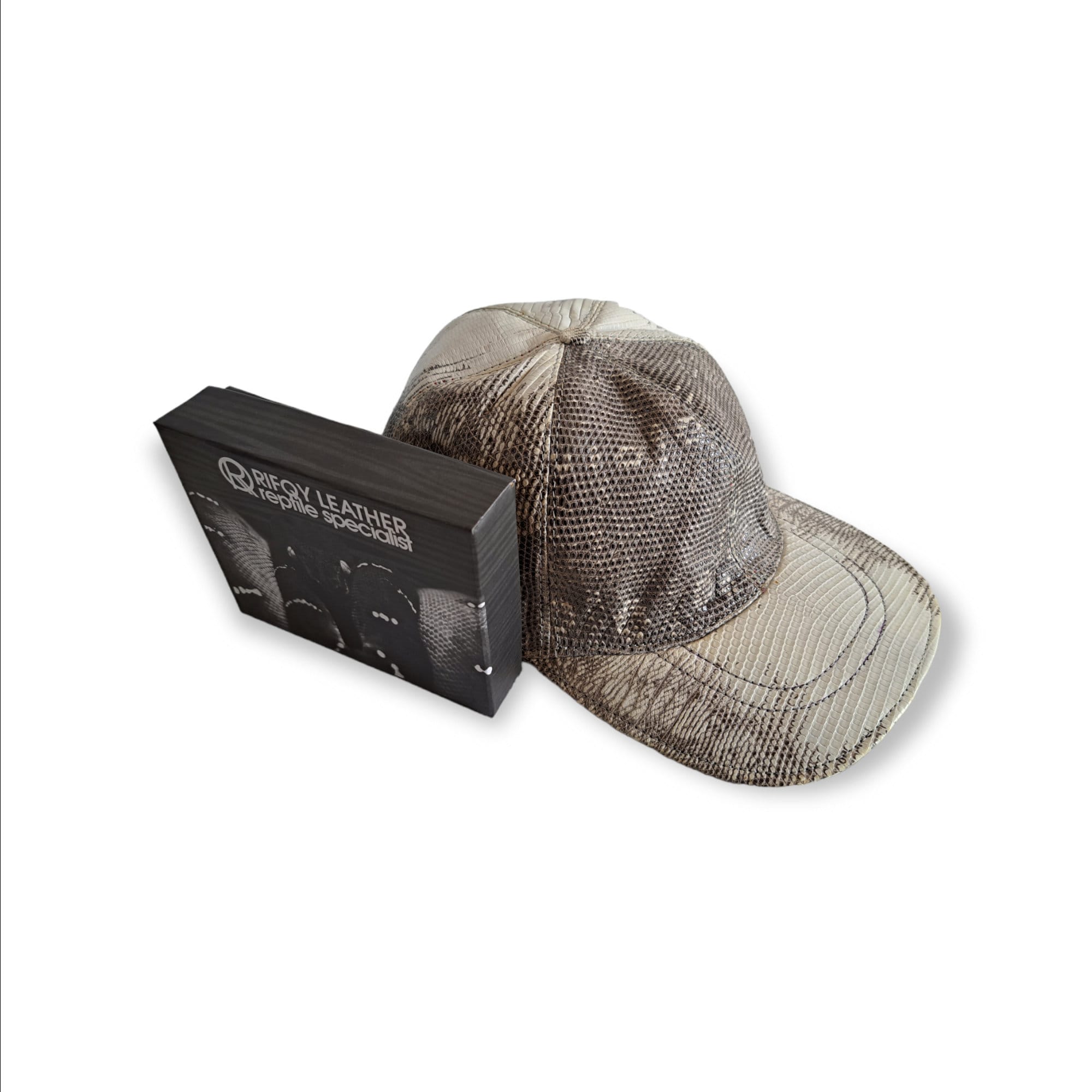 Baseball Cap Genuine Lizard Skin Leather Adjustable Handmade Premium ...