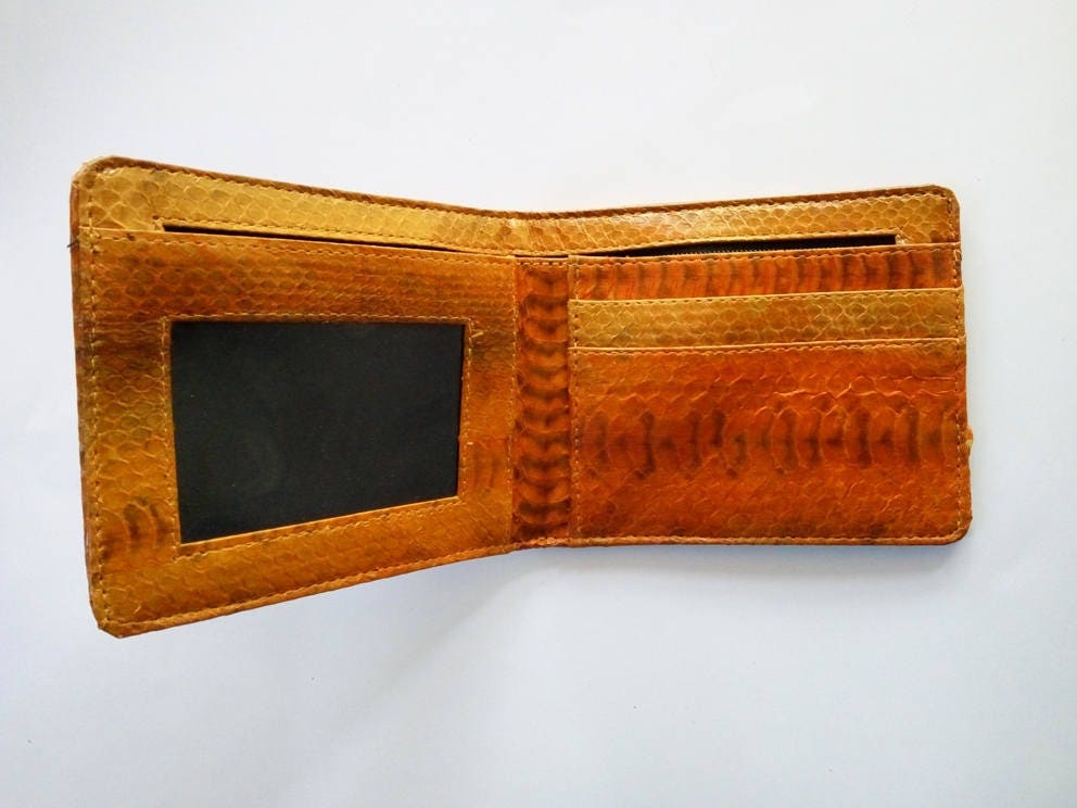 Genuine Combo Real Lizard and Snake Skin Leather Men's Bifold Wallet - Etsy