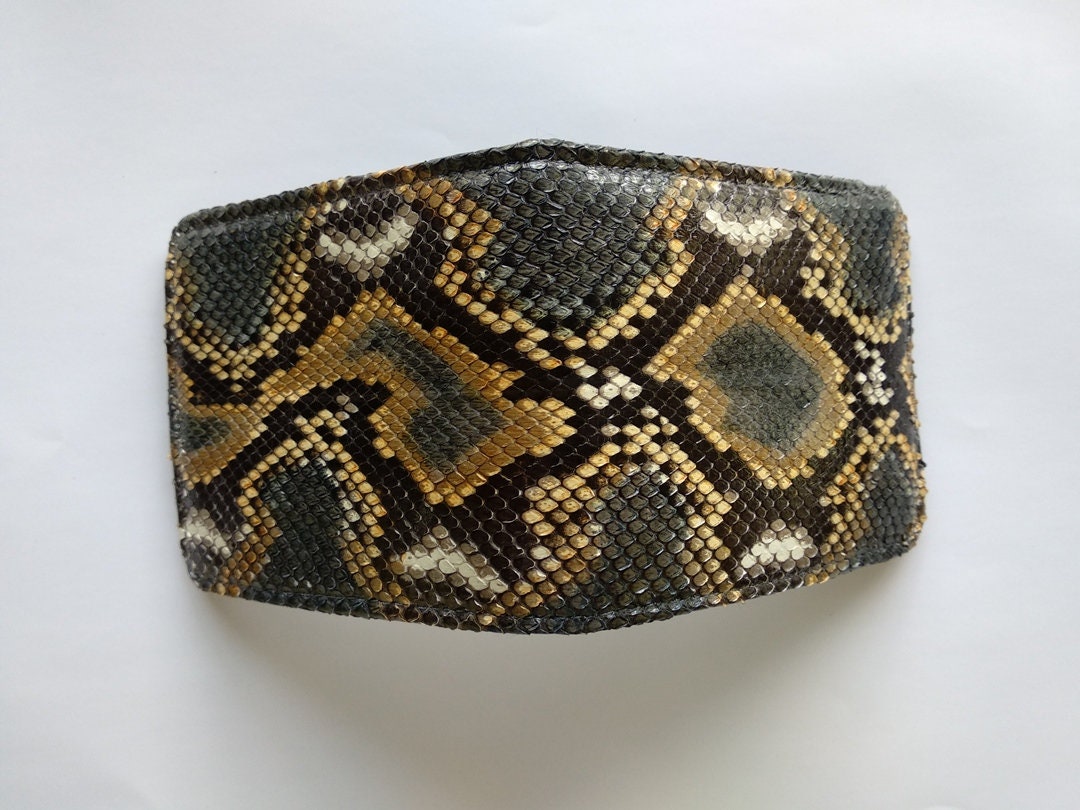 Genuine Real Python Snake Skin Leather Bifold Wallet Handmade - Etsy