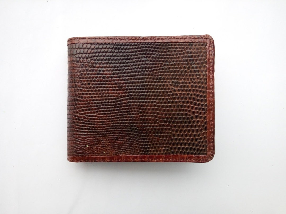 Genuine Combo Real Lizard and Snake Skin Leather Men's Bifold Wallet - Etsy
