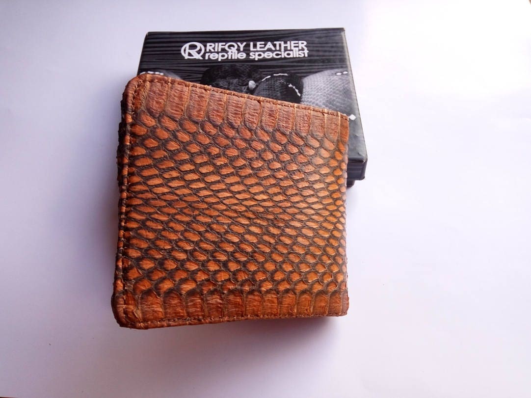Genuine 10 Phyton and Cobra Snake Skin Bifold Wallet wallet - Etsy