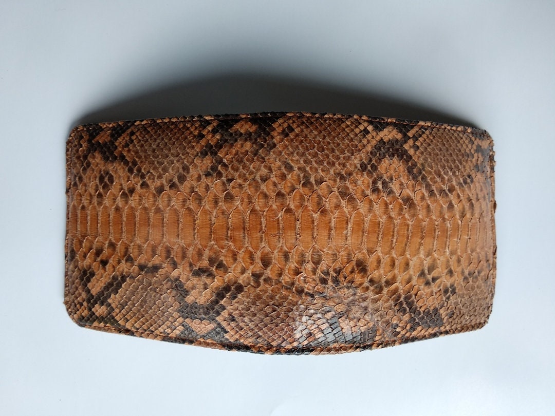 Genuine Real Python Snake Skin Leather Men's Bifold Wallet Handmade - Etsy