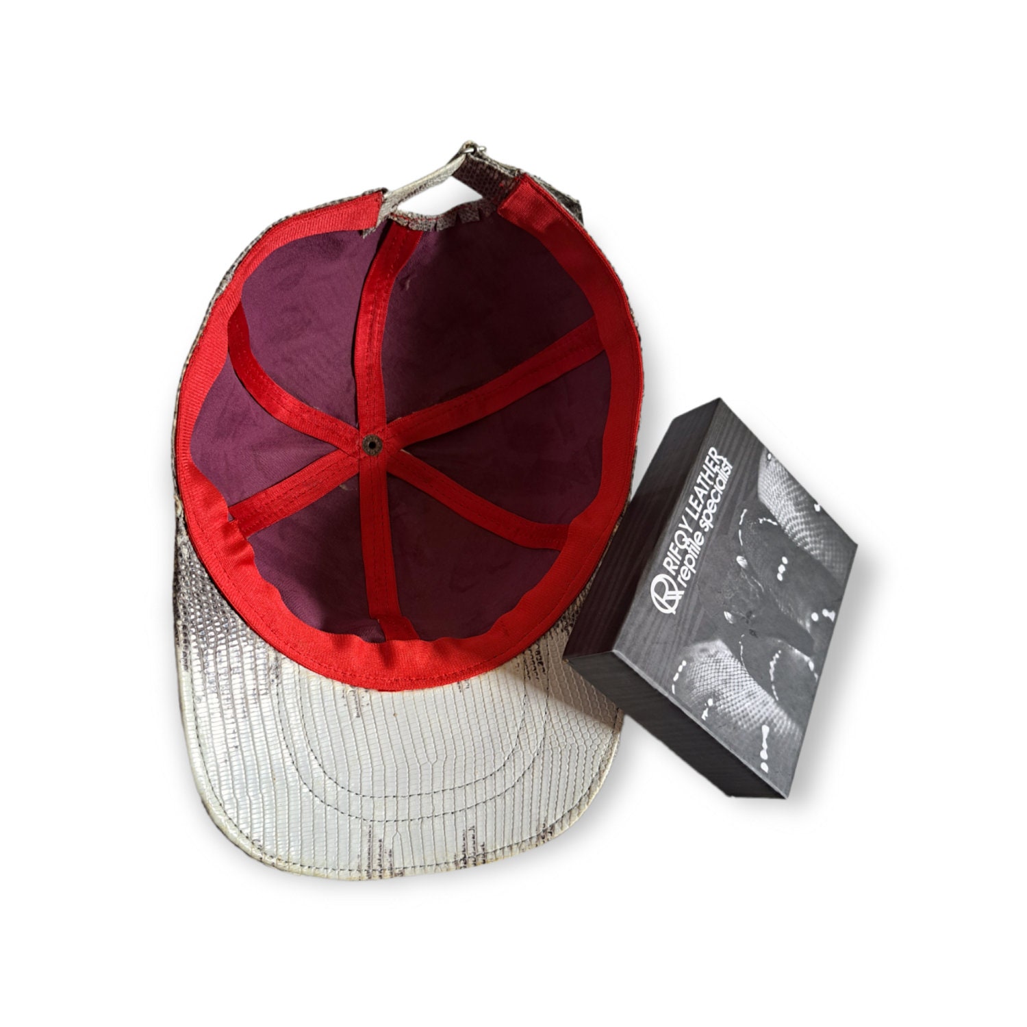 Baseball Cap Genuine Lizard Skin Leather Adjustable Handmade - Etsy