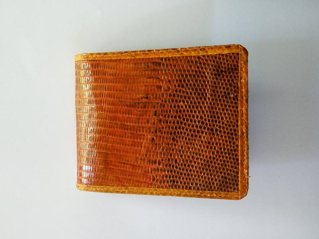 Genuine Combo Real Lizard and Snake Skin Leather Men's Bifold Wallet - Etsy