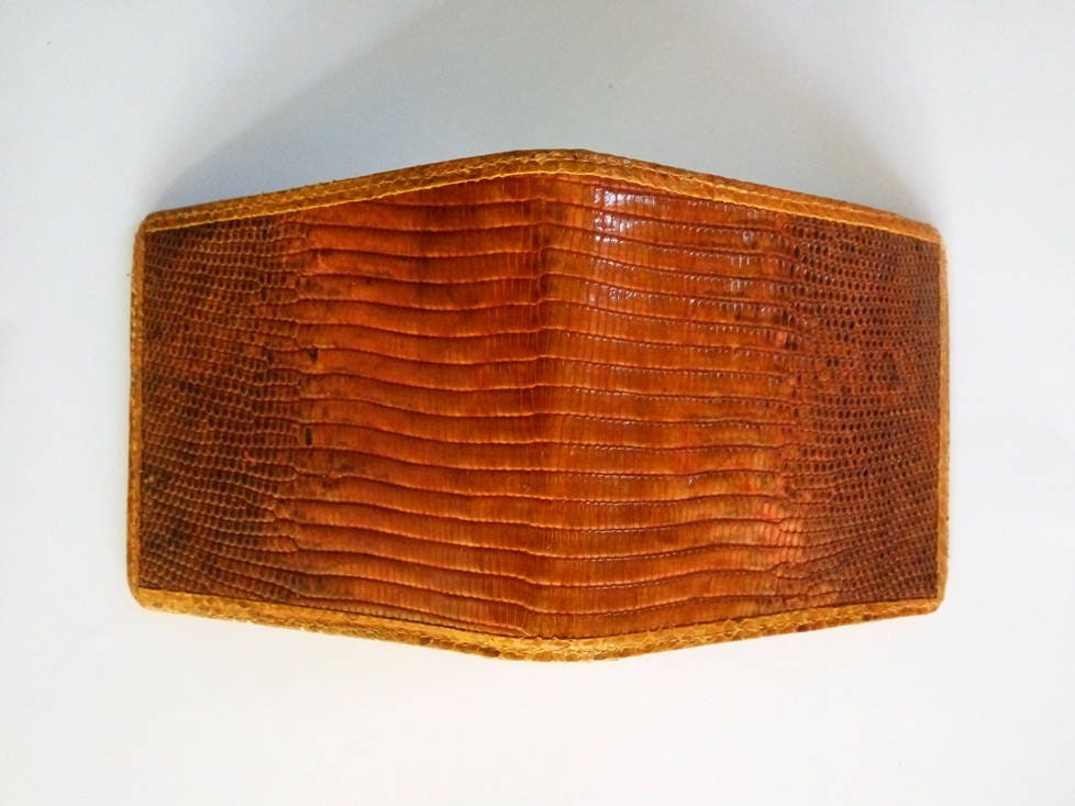 Genuine Combo Real Lizard and Snake Skin Leather Men's - Etsy