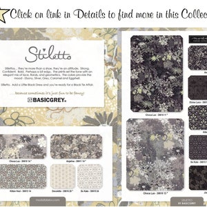 STILETTO Collection - Moda Fabric by Basicgrey - Etsy