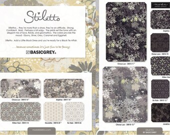 Stiletto Layer Cake Basicgrey Moda 100% Cotton Fabric - Etsy