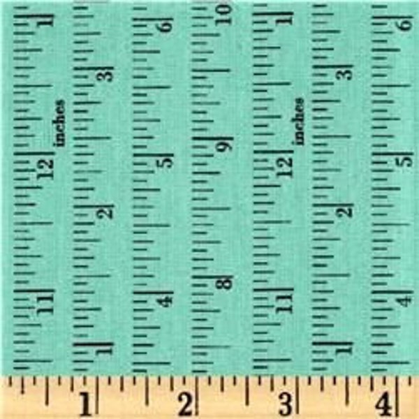 Fabric With Measuring Tape Print - Etsy