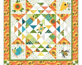 Bee My Honey Pattern Designed by Deb Grogan for the Quilt Factory paper ...