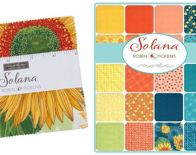 SOLANA 5 CHARM PACK / Quilt Squares Moda Fabric - Etsy