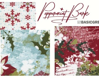 70 X 86 20 FQ Peppermint Bark Quilt Kit by Basic Grey for Moda Turning ...