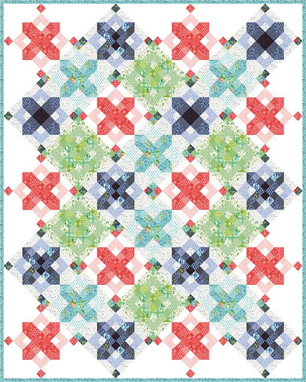 Snowflakes QUILT KIT // Quilt Pattern Moda Hazelwood Fabric - Etsy