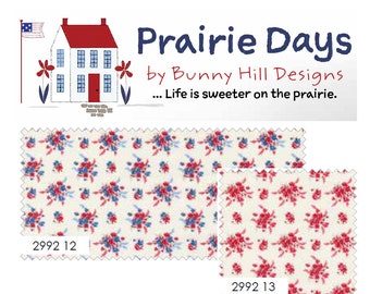 Prairie Days Dusk Blue Flag Days 2993 14 by Bunny Hill Designs for Moda ...