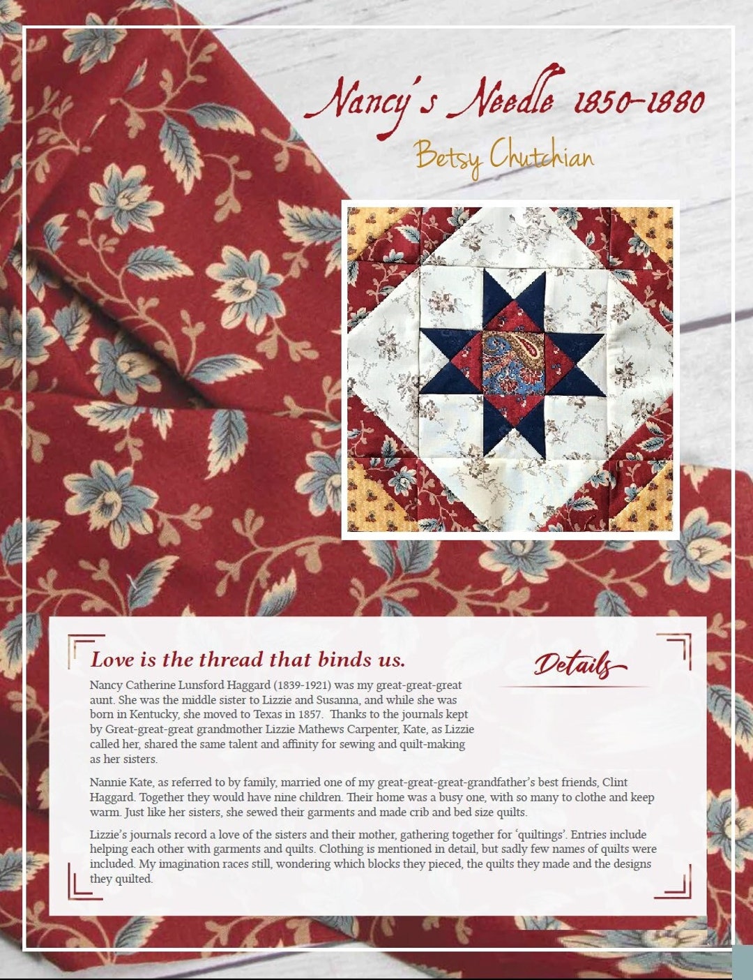 Nancys Needle Collection - Historic Reproduction Prints by Betsy ...