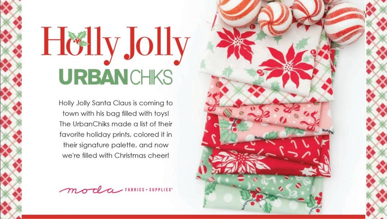 HOLLY JOLLY Moda Quilt Kit - Etsy