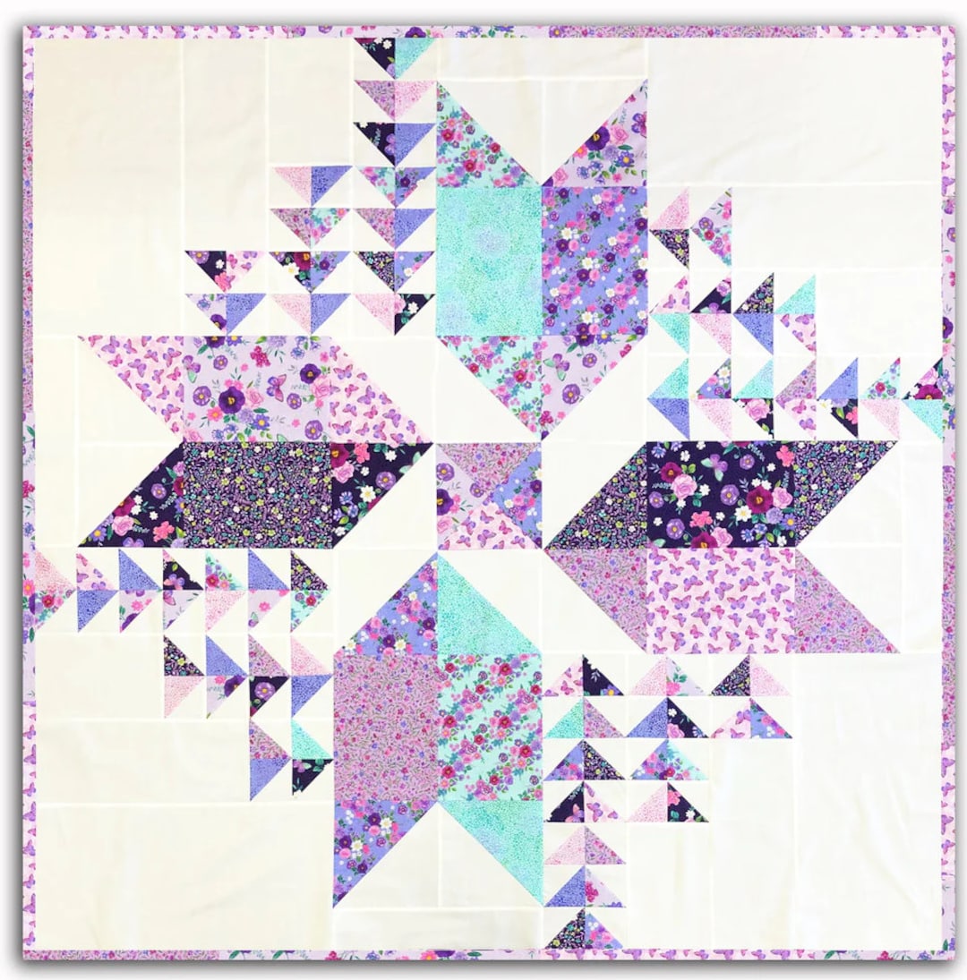 WIND DRIFTER Quilt for Sale / Butterfly Custom Quilting & Windham in ...