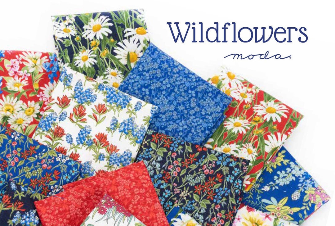 WILDFLOWERS Moda Fabric Collection Floral Profusion of Flowers in ...