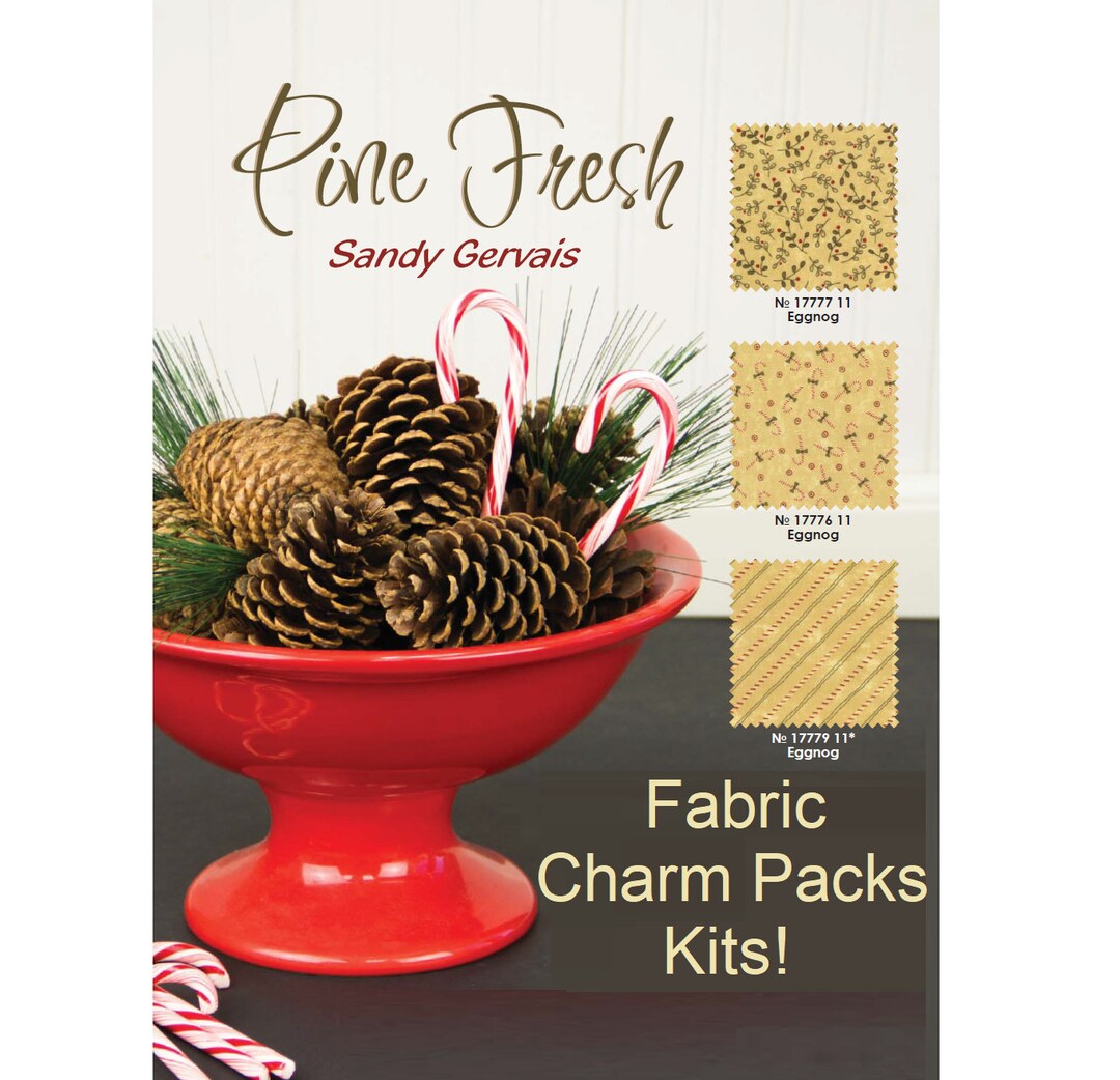 PINE FRESH Collection- Moda Fabric, Panel, Kits & Charm Packs by Sandy ...