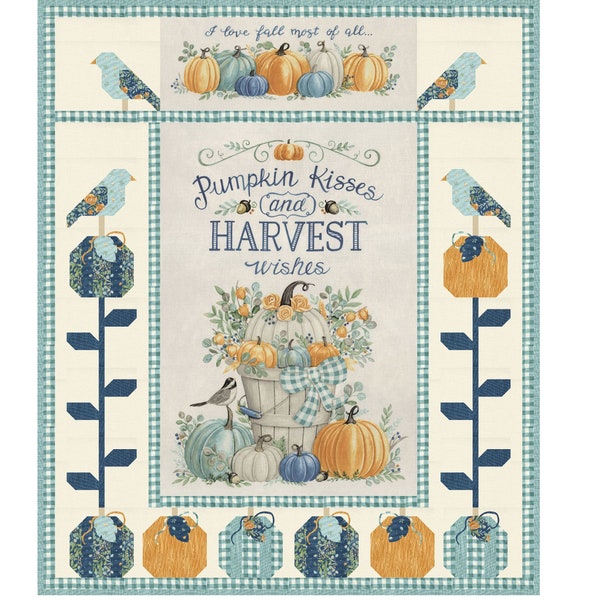 Moda Harvest Wishes Panel - Etsy