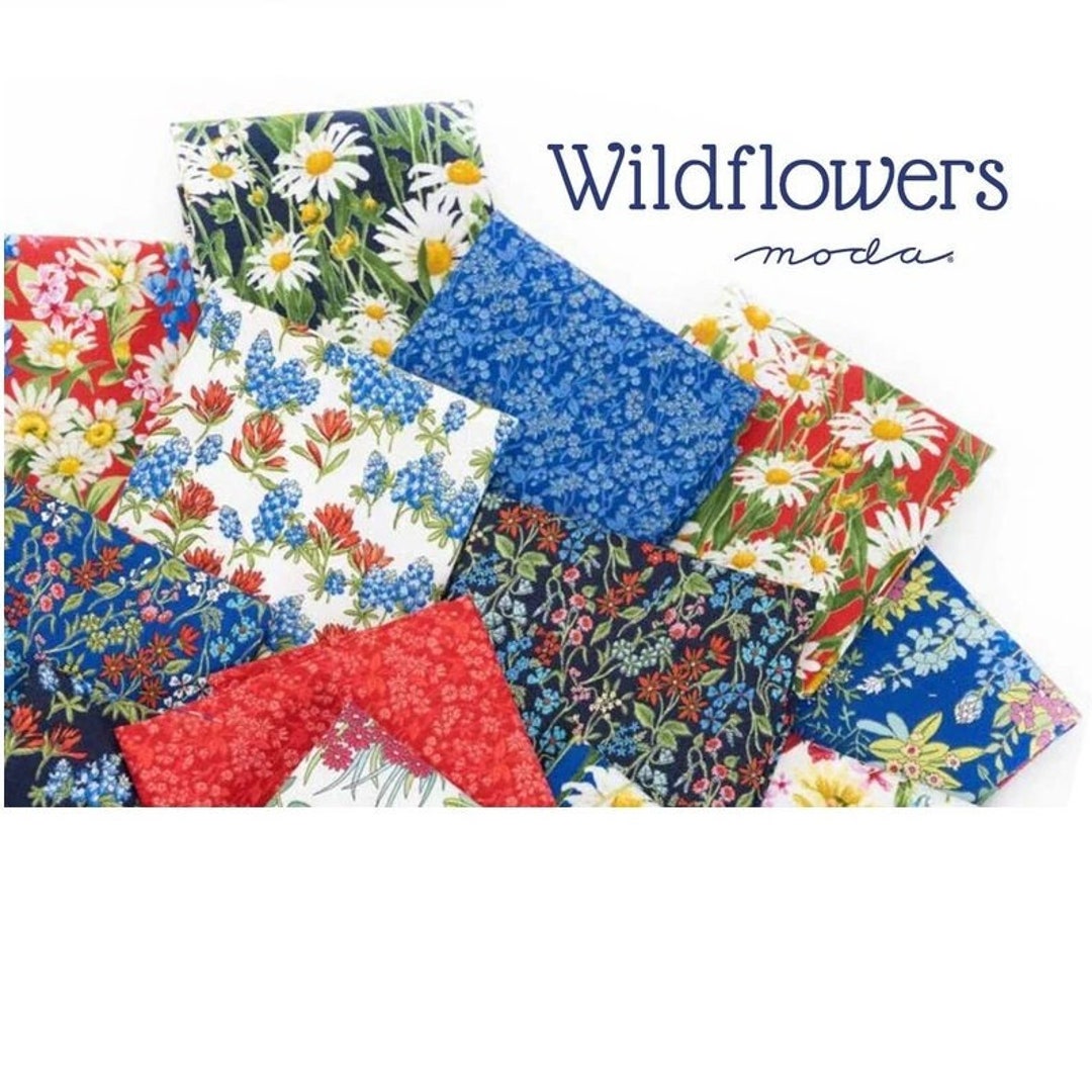 WILDFLOWERS - Moda Fabric Collection - Floral Profusion of Flowers in ...