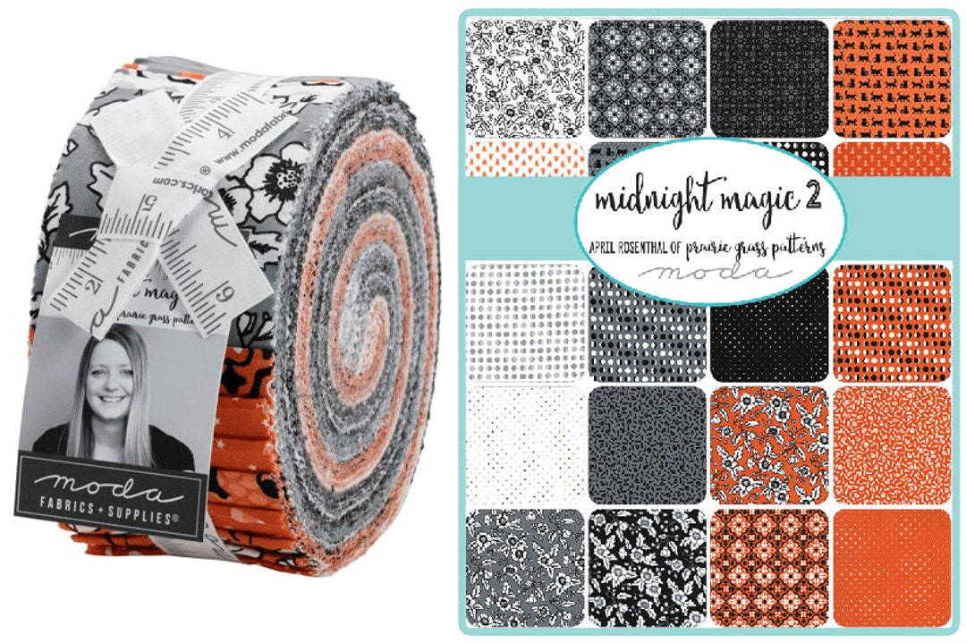 Midnight Magic JELLY ROLL / Moda Halloween Fabric - Etsy