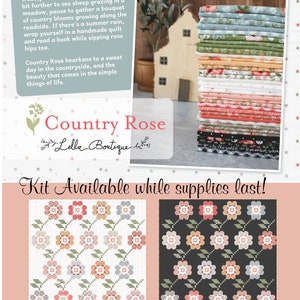COUNTRY ROSE Quilt Kit - Moda Quilt Kit Fabric - Etsy