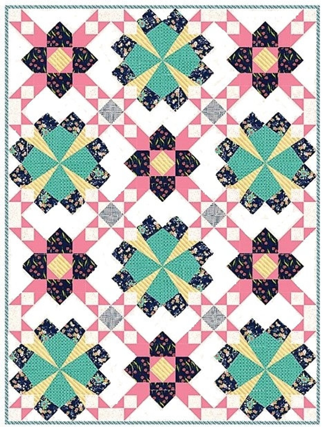 CHARLOTTE QUILT Kit / Moda Tuppence Fabric by Shannon Gillman Orr ...