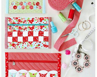 Little Ruby PRETTY PURSES KIT Set of 3 Pattern // Moda | Etsy