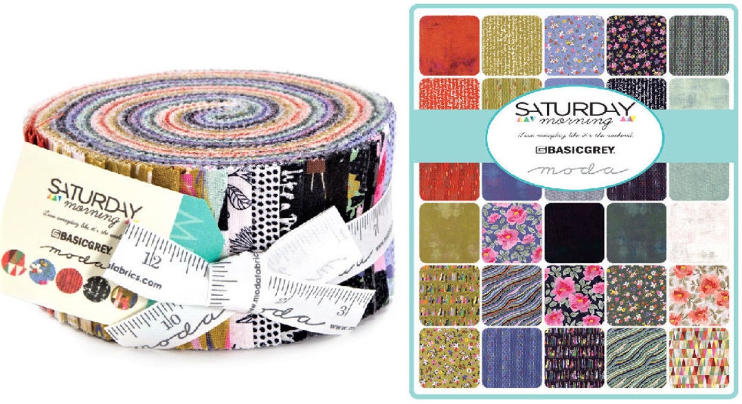 Saturday Morning - Moda Fabric Jelly Roll - Etsy