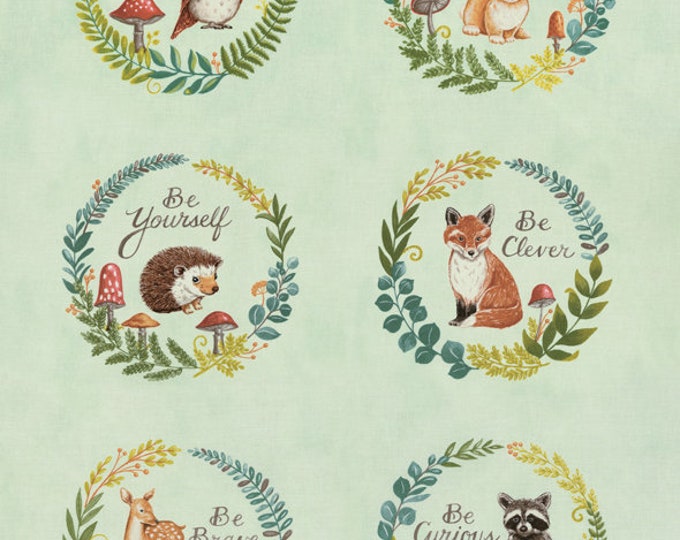 EFFIES WOODS Fabric Blocks Panel by Moda / Mint - Etsy