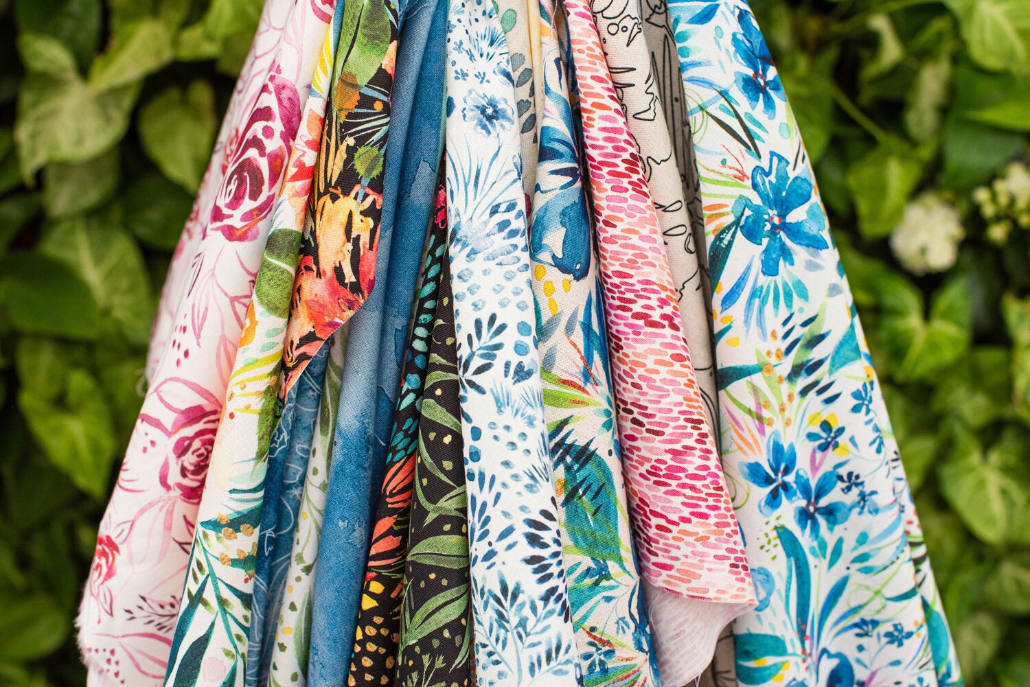 MOODY BLOOM Moda Floral Fabric Panel by Laura Muir / Create - Etsy