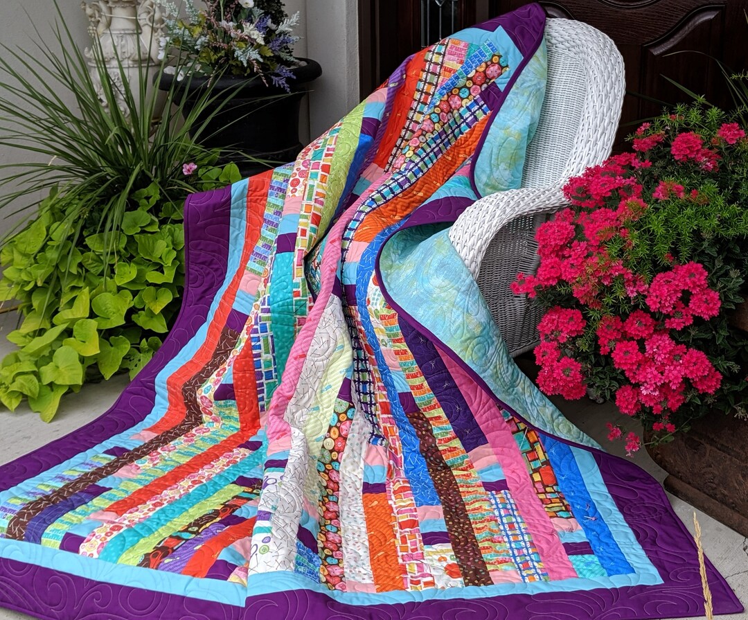 THE SHOP HOP Quilt Kit - Moda Sewing Notions Fabric + Quilt Pattern - Etsy