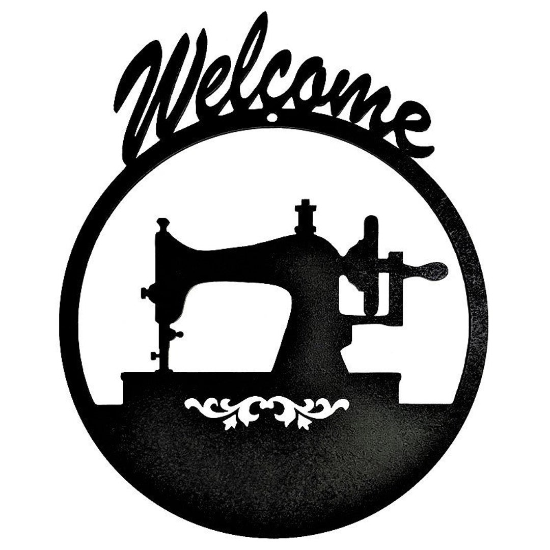 Welcome Sewing Machine Sign - Etsy