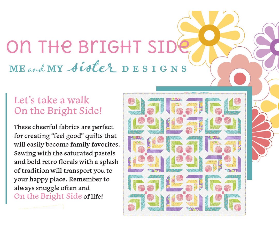 On the Bright Side - Gift Boxed Moda Quilt Kit by Me & My Sister ...