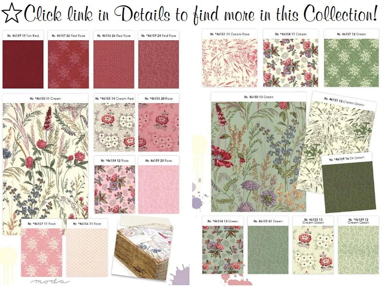 Mill Book Circa 1835 RARE Moda Dessert Roll / 5 Wide - Etsy